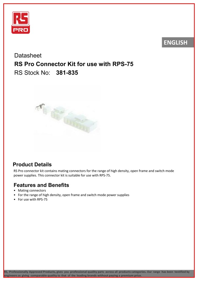 RS Pro コネクタキット | RS PRO | MISUMI(ミスミ)