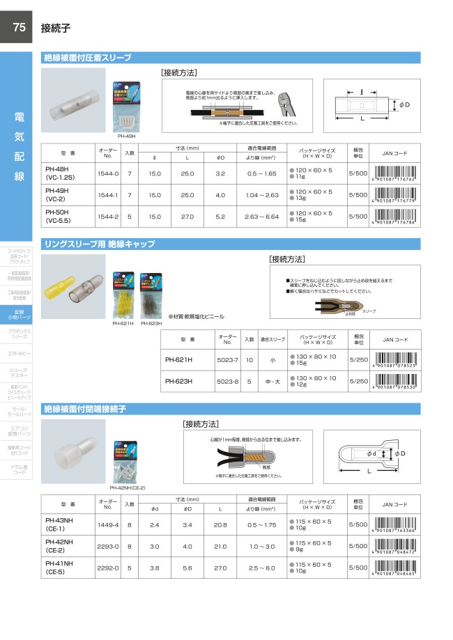 PH-623H | スリーブキャップ PHシリーズ | ELPA朝日電器 | ミスミ | 4901087078530