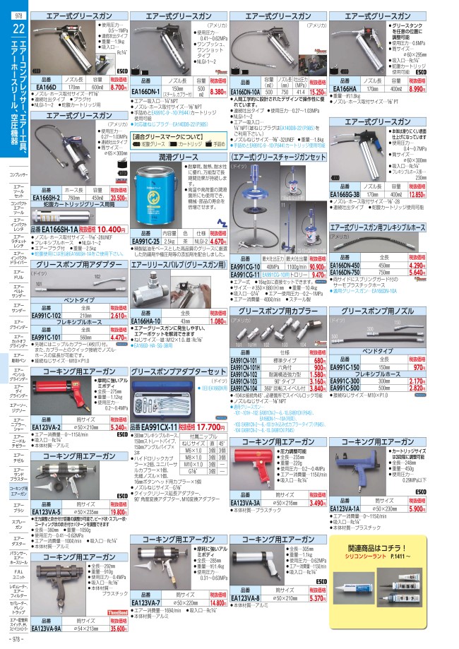 コーキング用エアーガン | エスコ | MISUMI(ミスミ)
