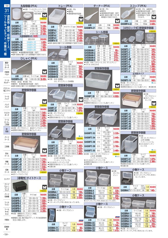 [導電性]タイトケースEA508FB-1～6 | エスコ | MISUMI(ミスミ)
