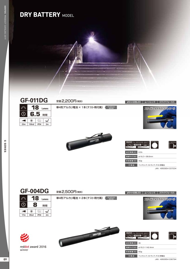 LEDライト Gシリーズ | GENTOS | MISUMI(ミスミ)