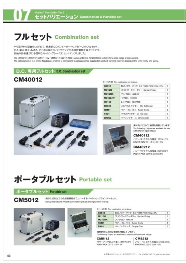 ポータブルセット CM5012 | ミニター | MISUMI(ミスミ)