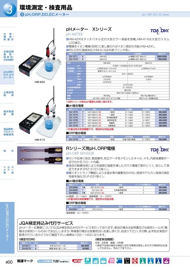 TOA pHメーター HM-41X | 三商 | MISUMI(ミスミ)